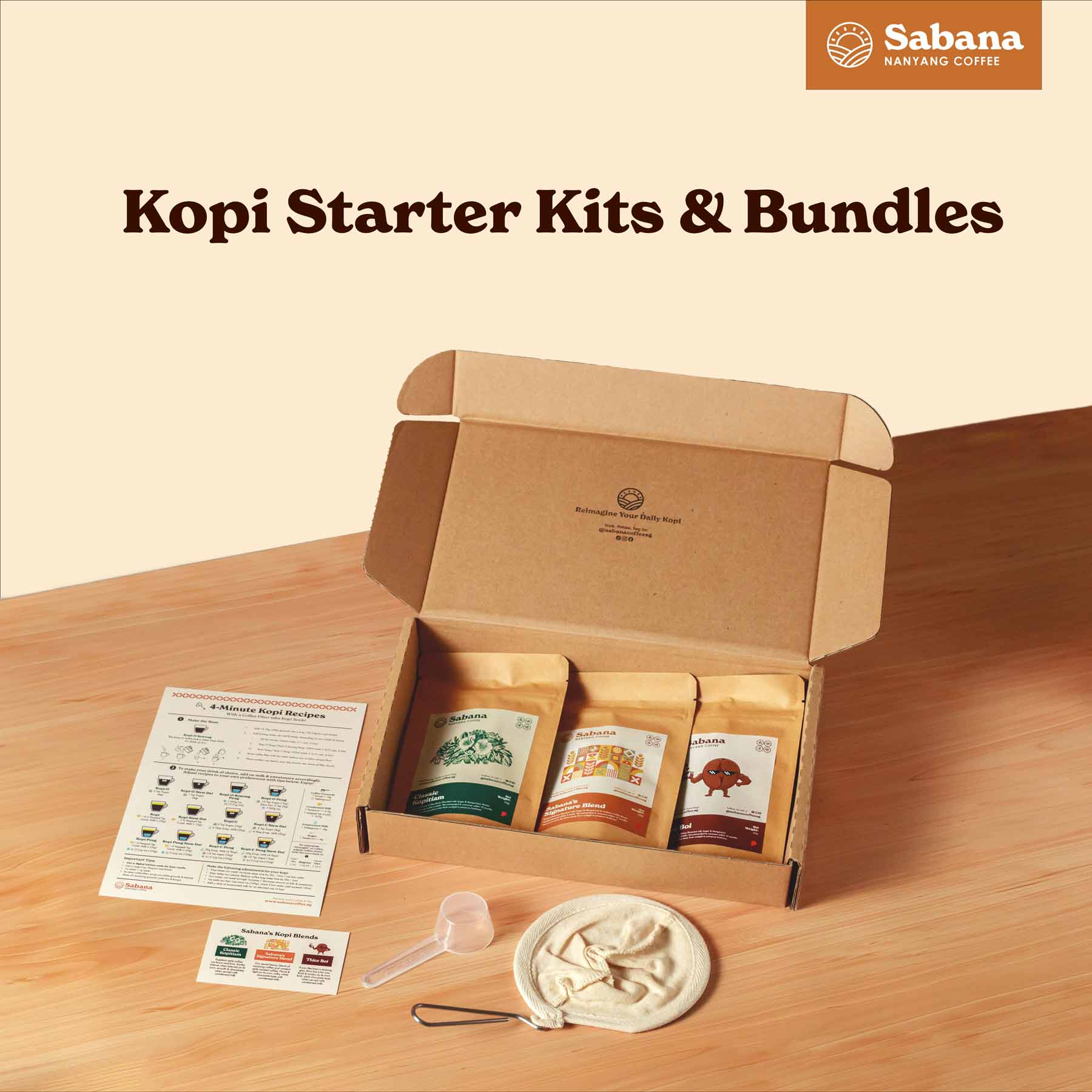 Kopi Starter Kits & Bundles – Sabana Nanyang Coffee